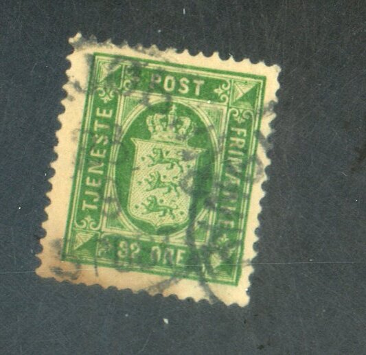 Denmark #O9 Used FVF Minor Stain Cat $30 | Europe - Denmark, Officials ...