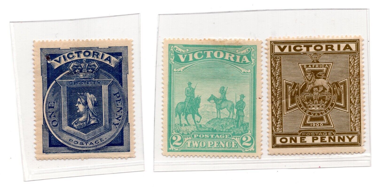 Australia Victoria 1897-1909 S.C. 353,374,375 Some Faults on 353 & 374 ...