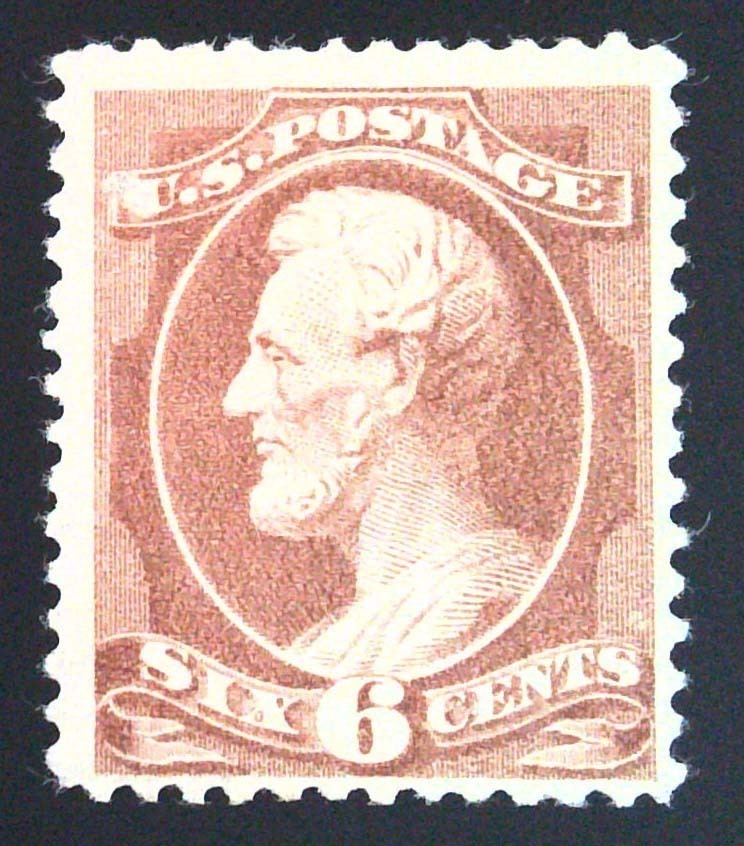 Scott #208 - F/VF - 6c Rose - Lincoln - OG - Thin - 1882 | United ...