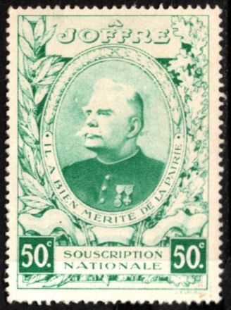1930's France Poster Stamp World War I General Joseph Jacques Joffre ...
