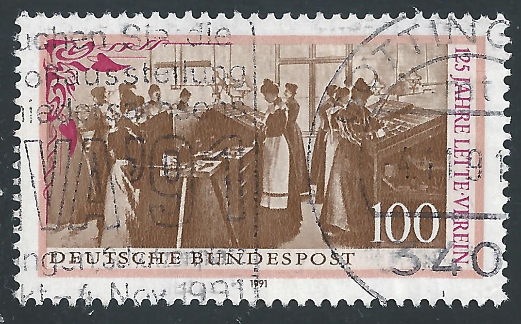 Germany #1637 100pf Lette Foundation, 125th Anniversary | Europe ...