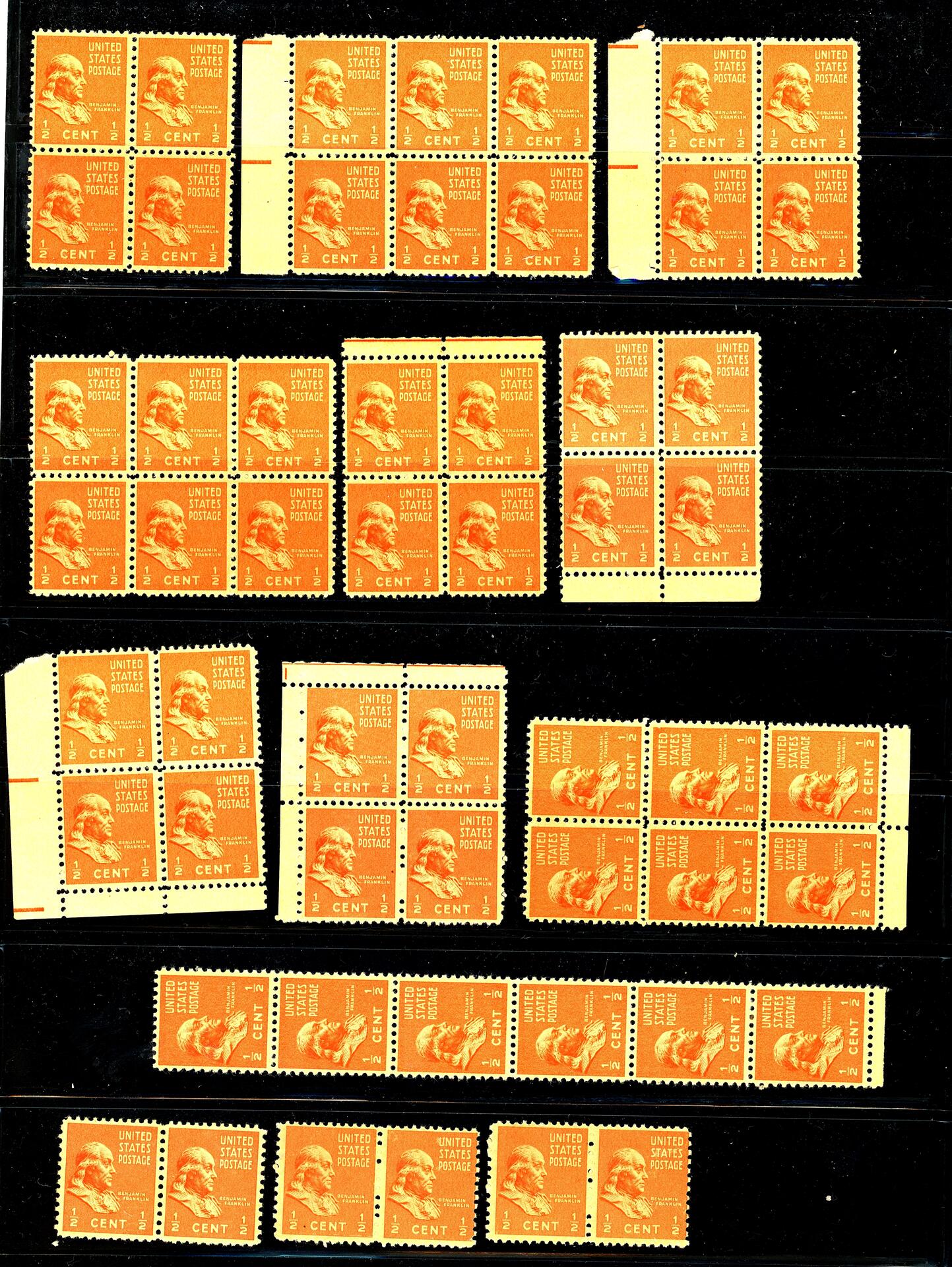 U.S. #803 Mint Block/Strip SET OG NH | United States, General Issue ...