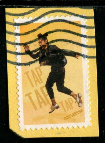 5613 US (55c) Tap Dance SA, used on paper | United States, General ...