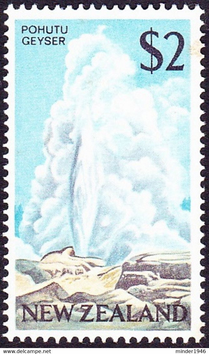 NEW ZEALAND 1968 $2 "Pohutu Geyser" Black, Ochre & Pale Blue SG879 MH ...