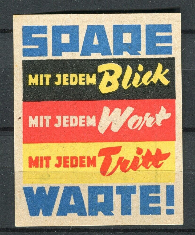 GERMANY 1930s early Illustrated Propaganda Special Poster Stamp ...