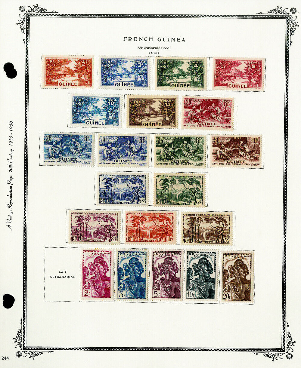 French Colonies 1800s to 1950s Popular Vintage Stamp Collection ...