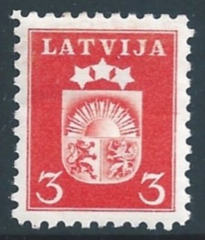 Latvia #219 NH 3s Arms & Stars | Europe - Latvia, General Issue Stamp ...