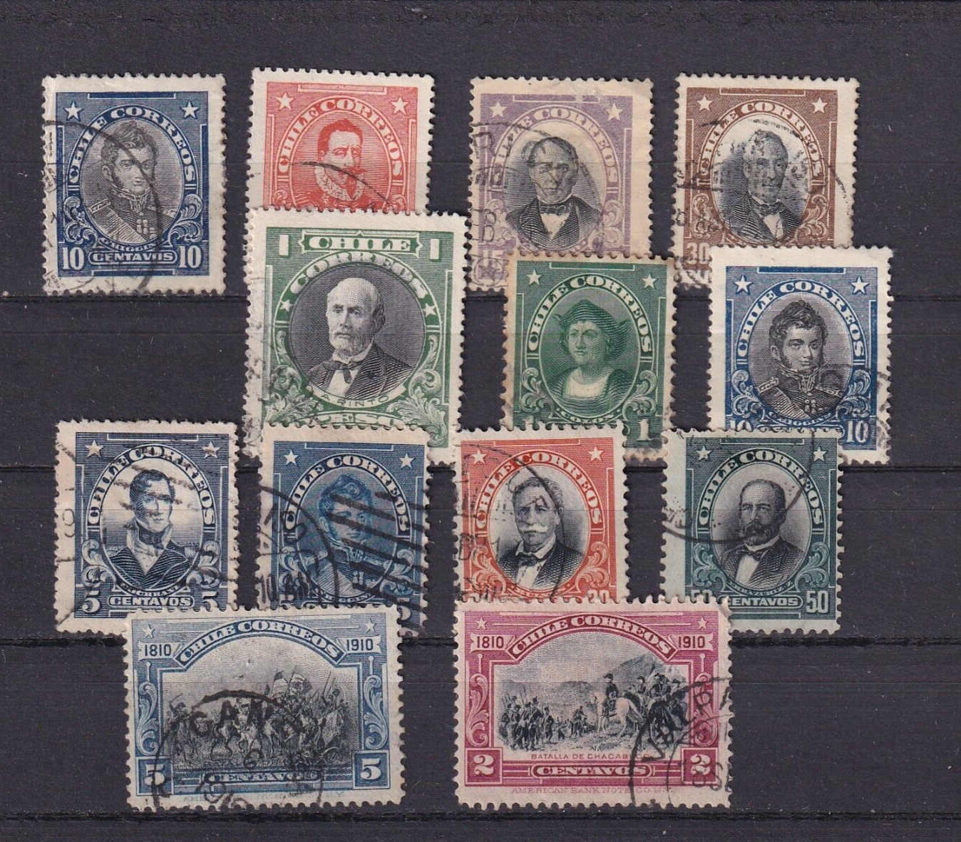 SA20a Chile 1900's - 1920's selection of used stamps | Central & South ...