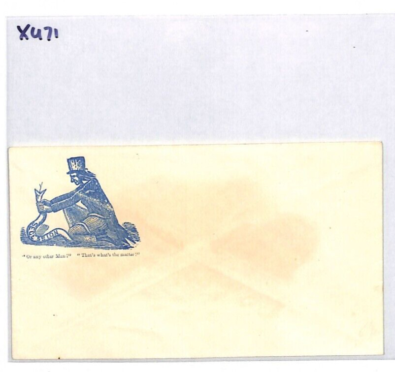 USA CIVIL WAR Cover PATRIOTIC Illustrated SECESSION SNAKE Comic ...