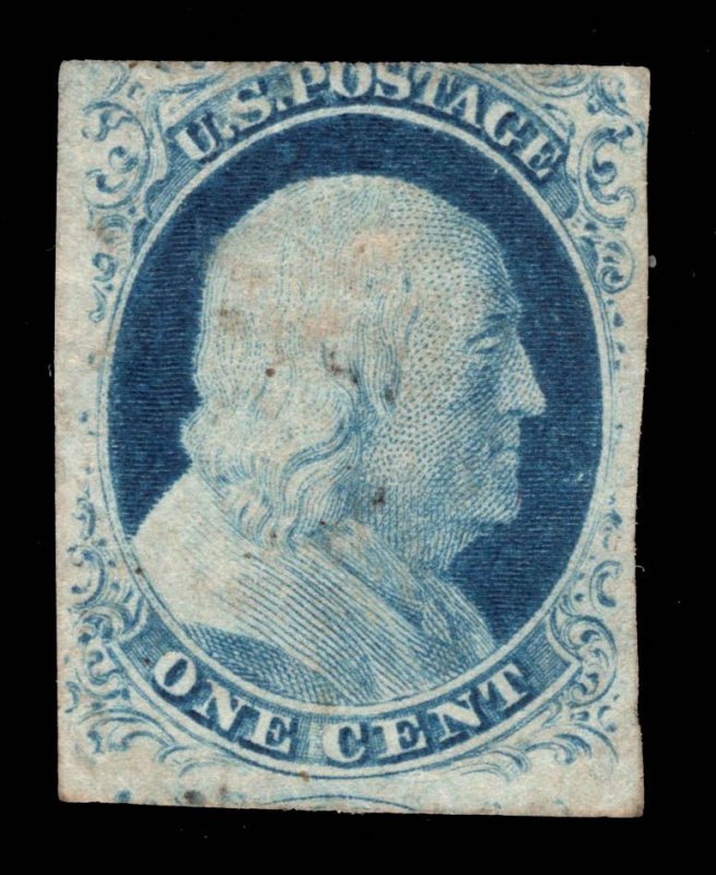 US Stamps # 9 Imperf Mint OG LH $725 LOT #11042 | United States ...