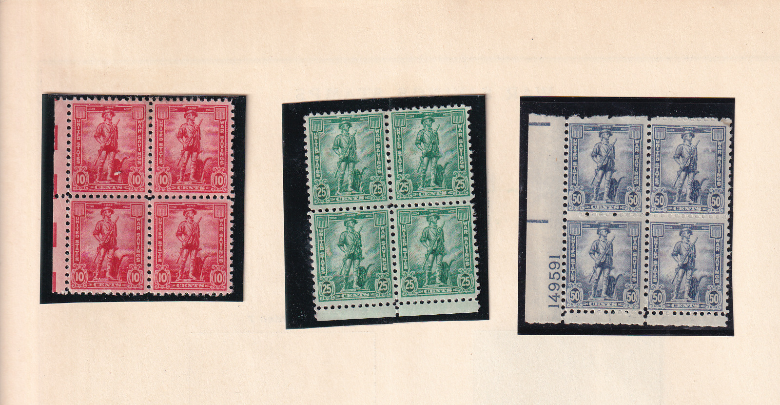 U.S.: Sc # WS7-WS13, War Savings Stamps, MH & MNH (S31188) | United ...