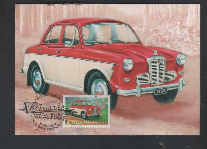 Australian Stamps 1997 Classic Cars 45c Austin Lancer 1948 Postcard ...