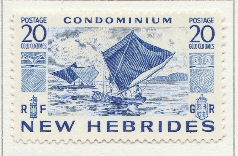 British NEW HEBRIDES 1953 20c MH* Stamp A28P31F28841 | Australia ...