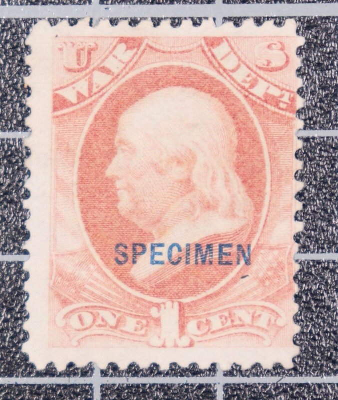 Scott O83S - 1 Cents War Official Specimen Overprint No Gum AI SCV $35. ...