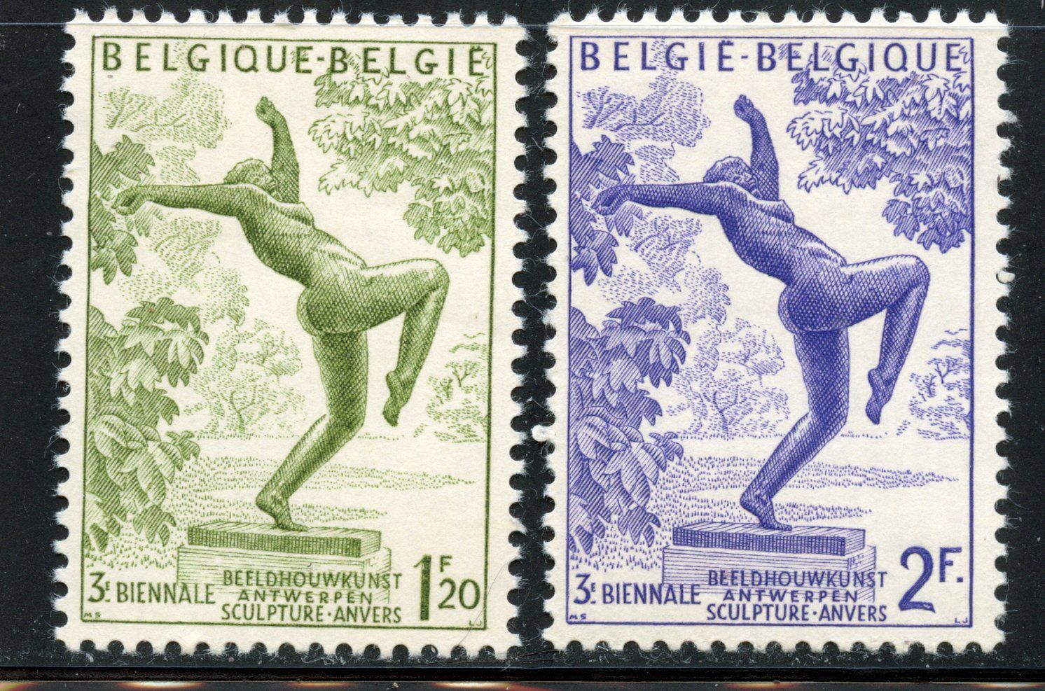 Belgium # 490-1, int Hinge. | Europe - Belgium & Colonies, General ...