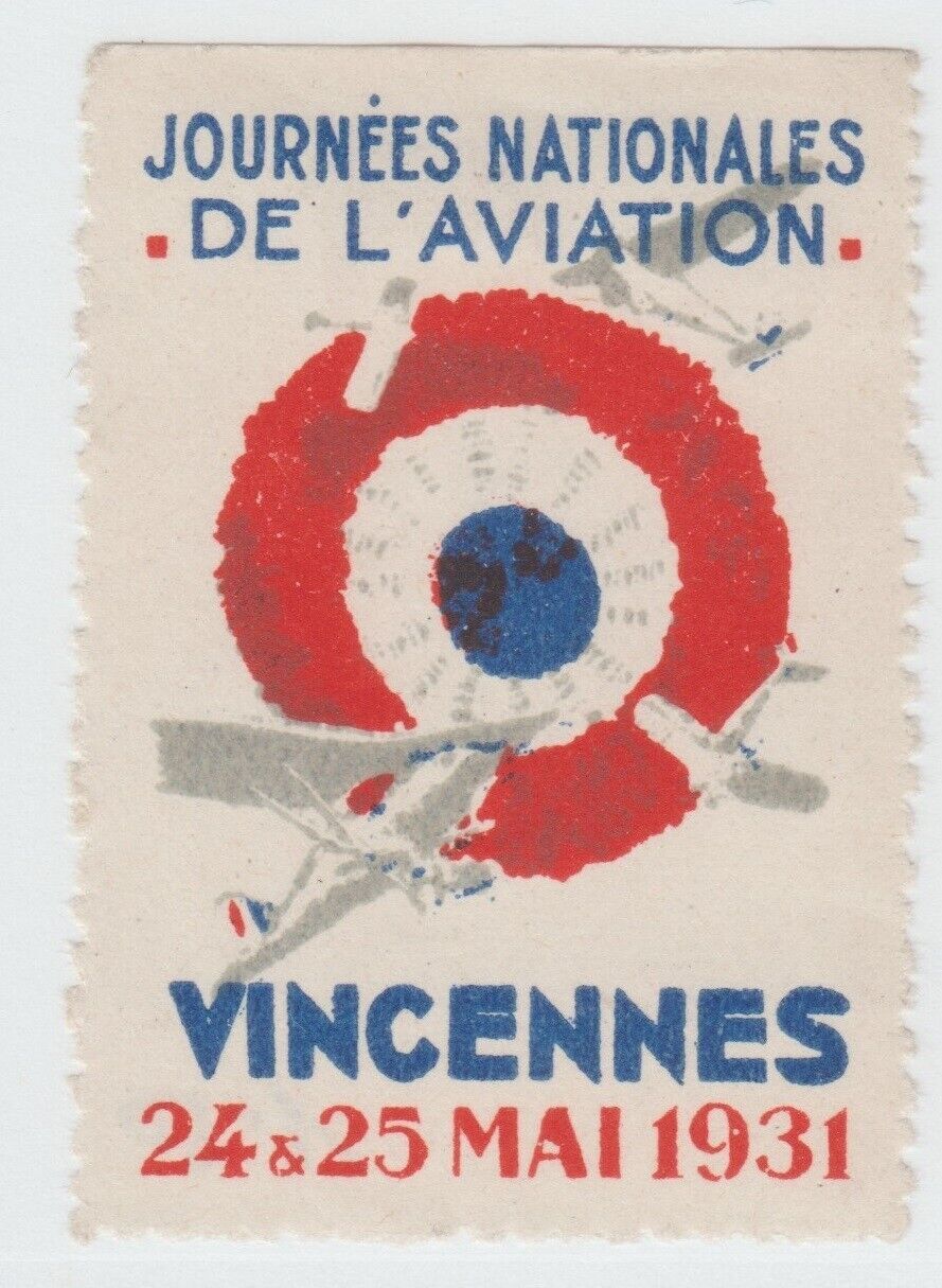 France Cinderella Air Show stamp 10-14-21- hinged gum - Airplane ...