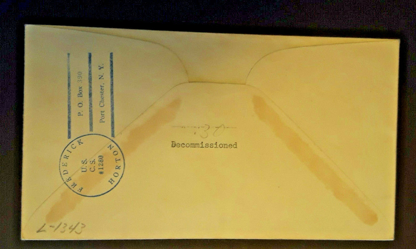 1941 USS Goff To Port Chester NY Destroyer Navy Day Illustrated Naval ...