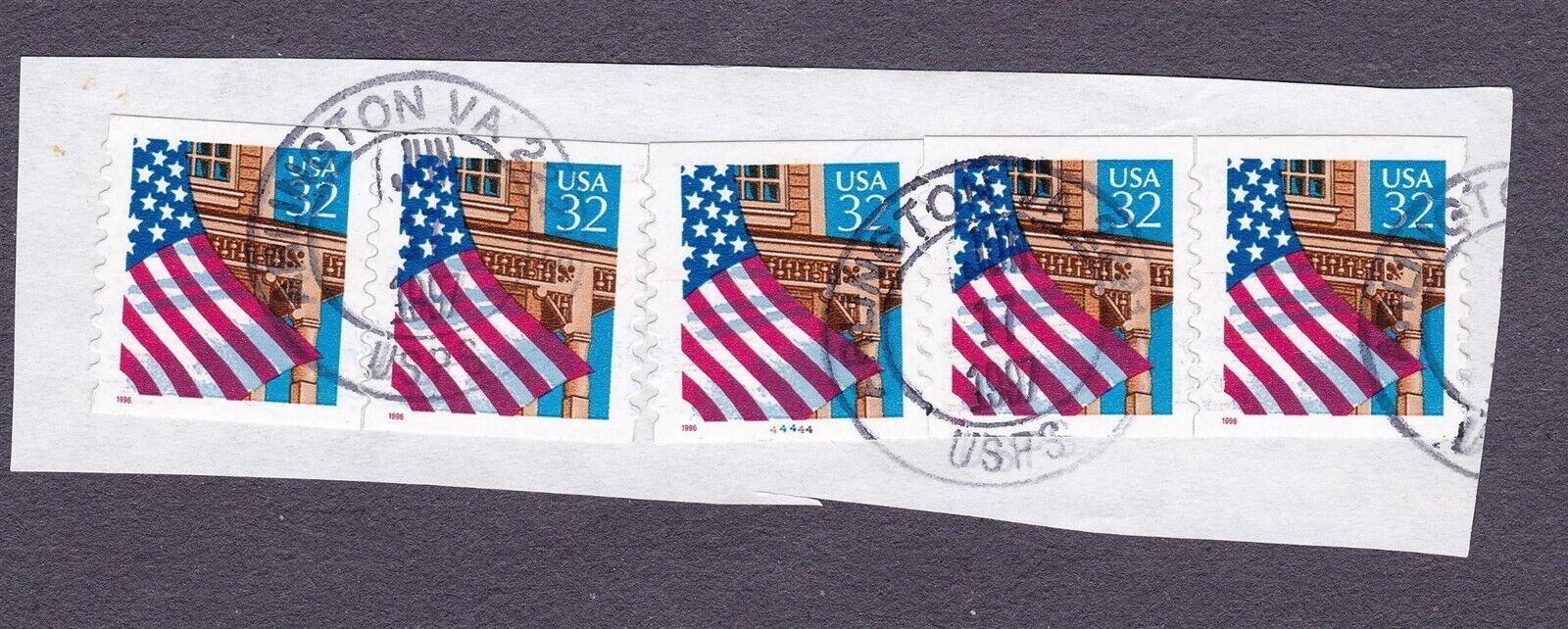 Used PNC5 32c Flag SA 44444 US 2915A F-VF | United States, General ...