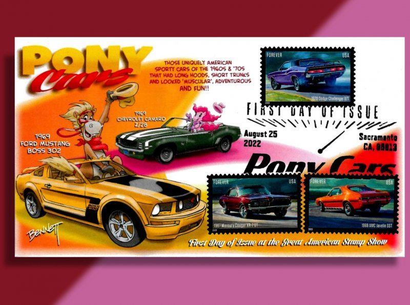 Look at that Horsepower! Real Ponies Drive the 5 Pony Cars on set of 2 ...
