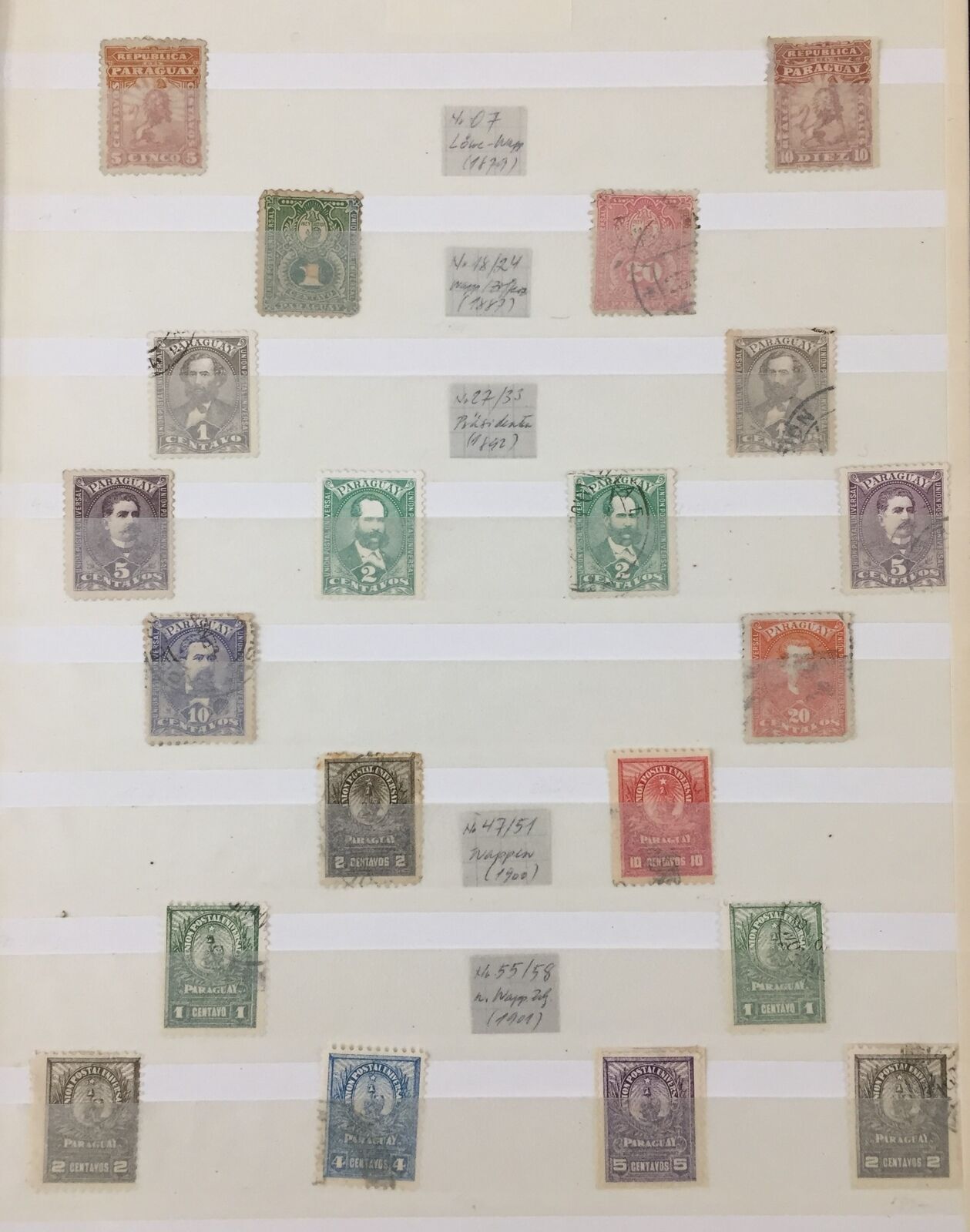 Paraguay Early/Mid M&U Collection(Apx 120+Items) TK759 | Central ...