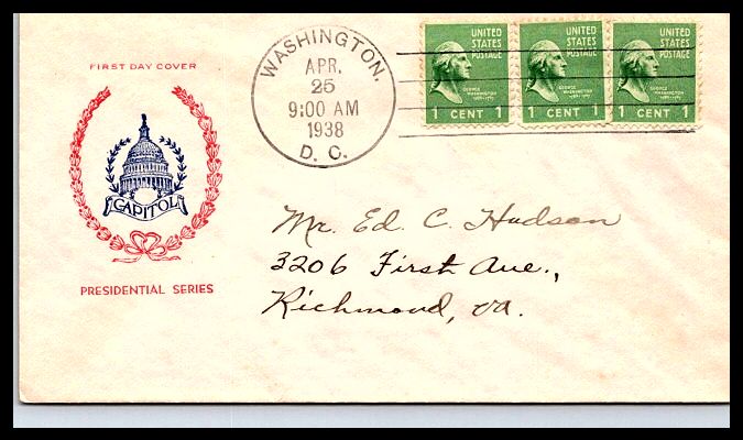 #804 George Washington - Grandy Cachet / HipStamp