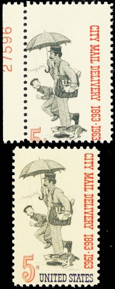 1238, Blue Color Missing From Stamp ERROR - VERY RARE! Mint NH - Stuart ...