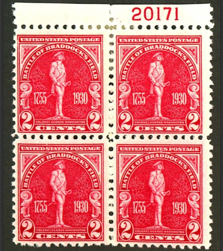 US 688 MH OG plate number block of 4 | United States, General Issue ...