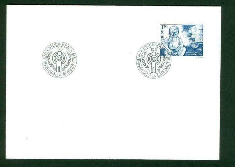 Sweden. FDC 1979 International Year Of The Child. Engraver Martin Morck ...