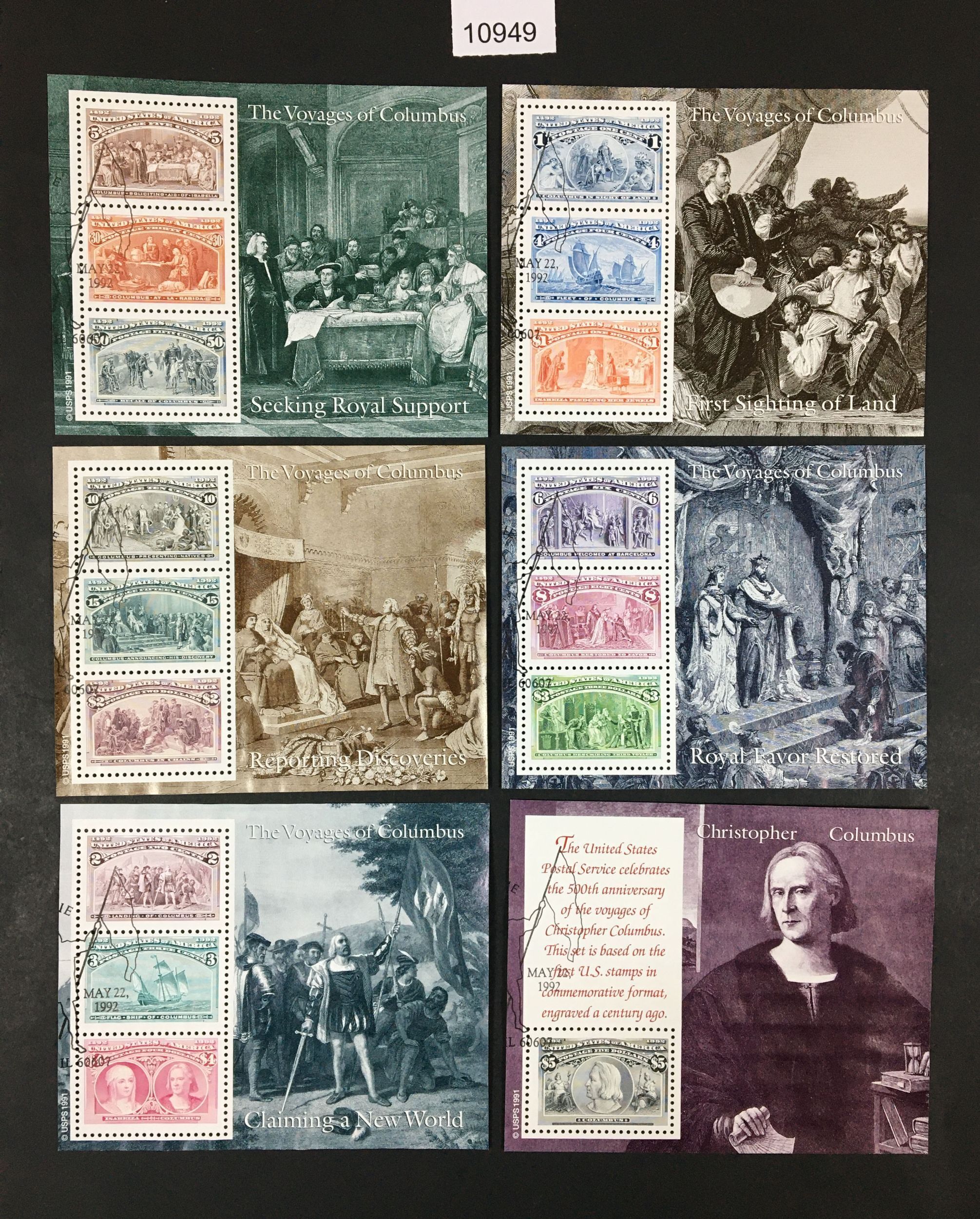 2624-2629 US Stamps the Voyages of Columbus Used SET LOT #10949 ...