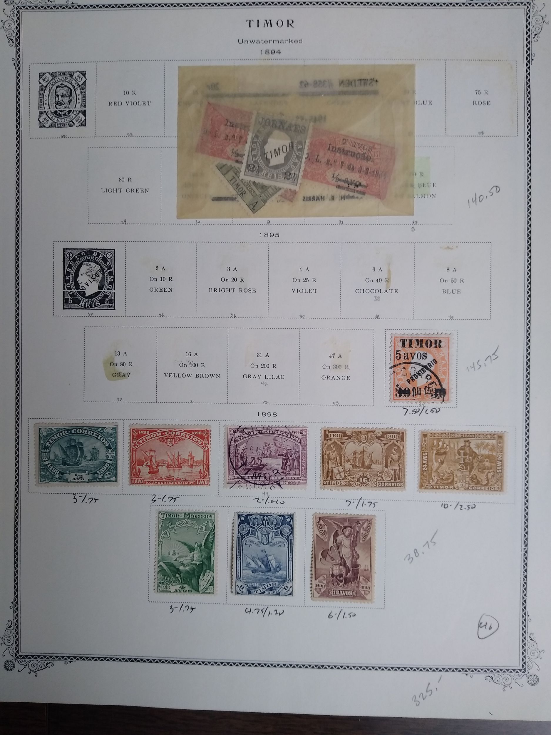 collection on pages Timor CV $339 | Asia - Timor, Stamp / HipStamp