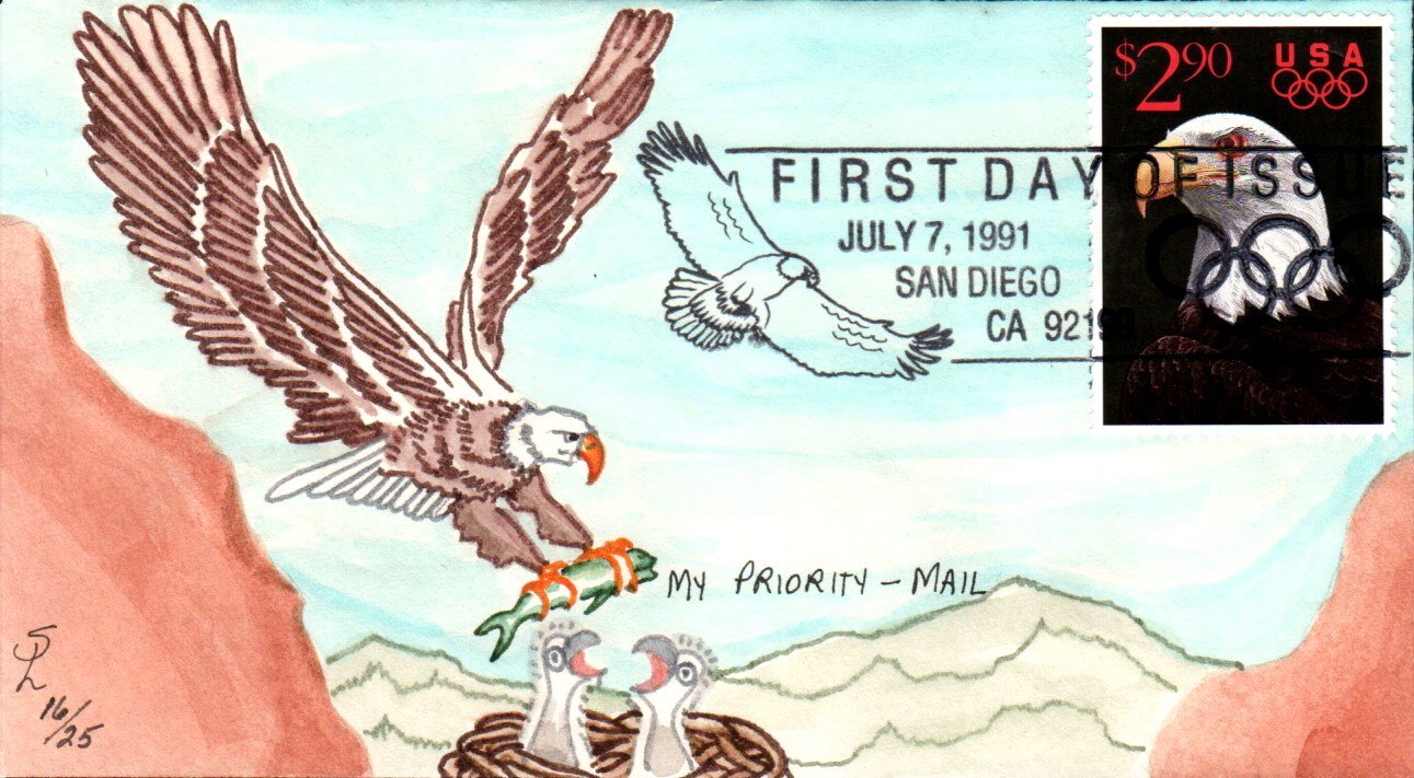 #2540 Bald Eagle Levi FDC | United States, General Issue Stamp / HipStamp