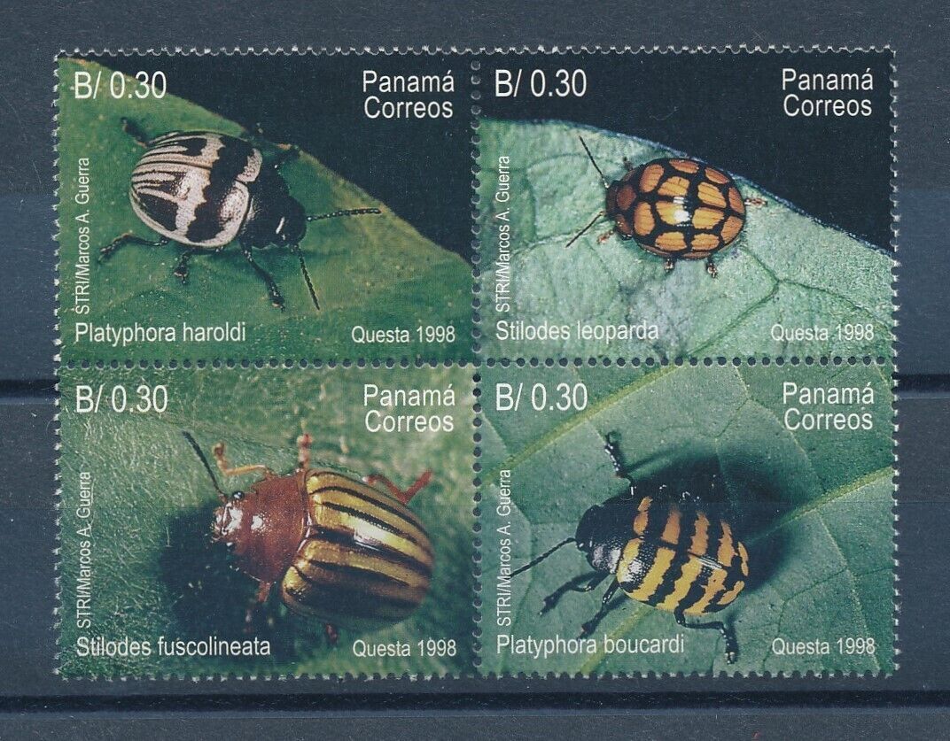 [114250] Panama 1998 Insects beetles MNH | Central & South America ...