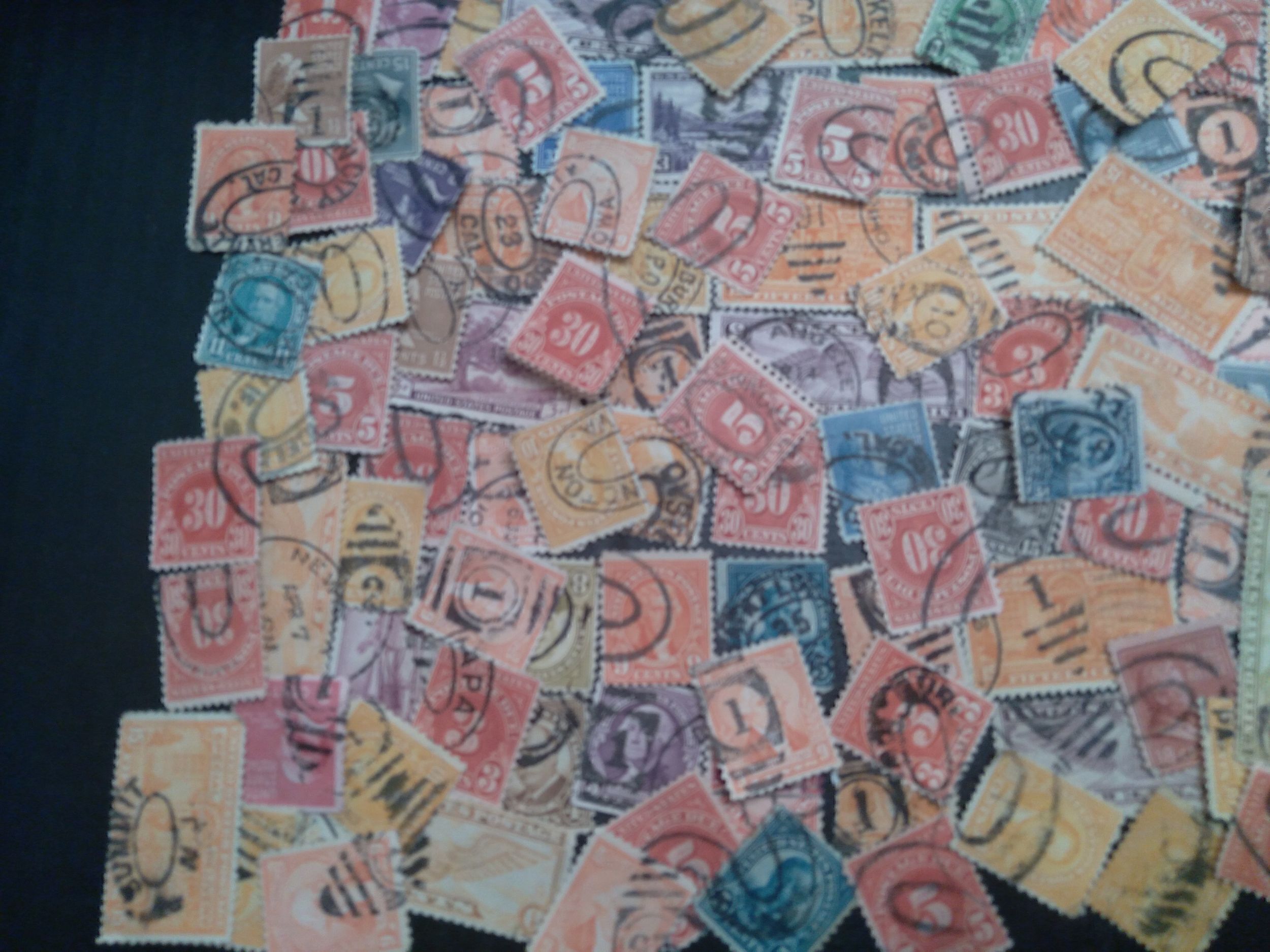 100 Used US XF FANCY CANCEL Stamp Lot Used Vintage/Antique Dates ...