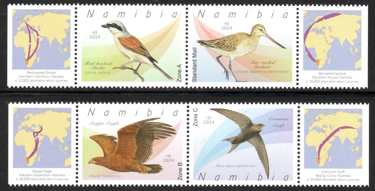 Namibia - 2024 Migratory Birds Set MNH | Africa - Namibia, General ...