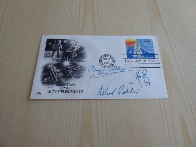 1981 Space USA FDC Cover with Apollo 11 astronauts preprint autographs ...