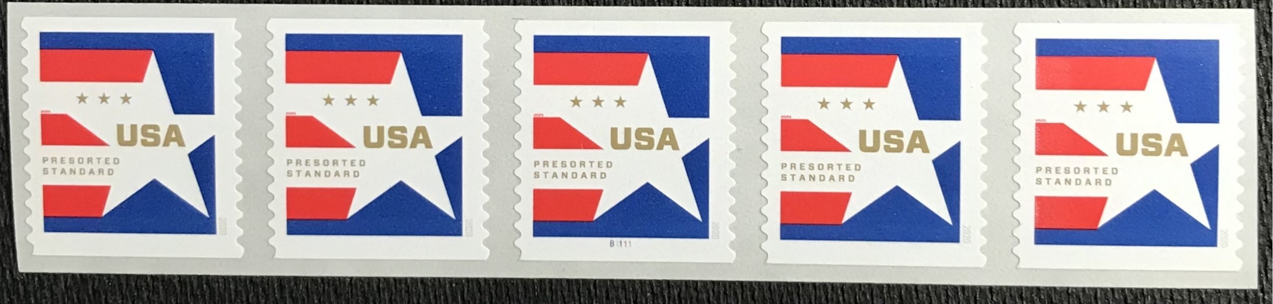 US #5433 MNH Coil PNC5 P#B1111 Star & Stripes | United States, General ...