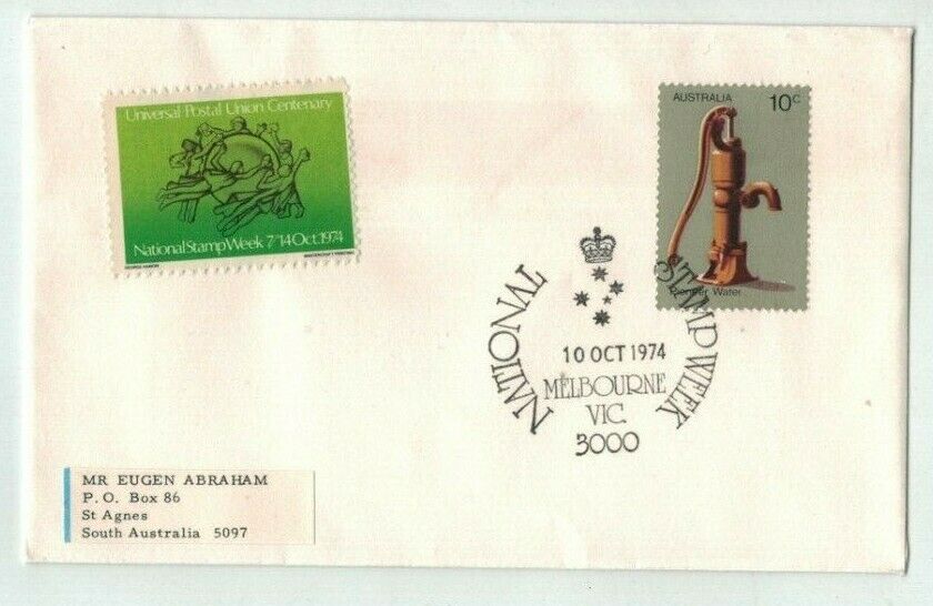 1974 National Stamp Week National Stamp Week Cinderella & 10c Pioneer ...