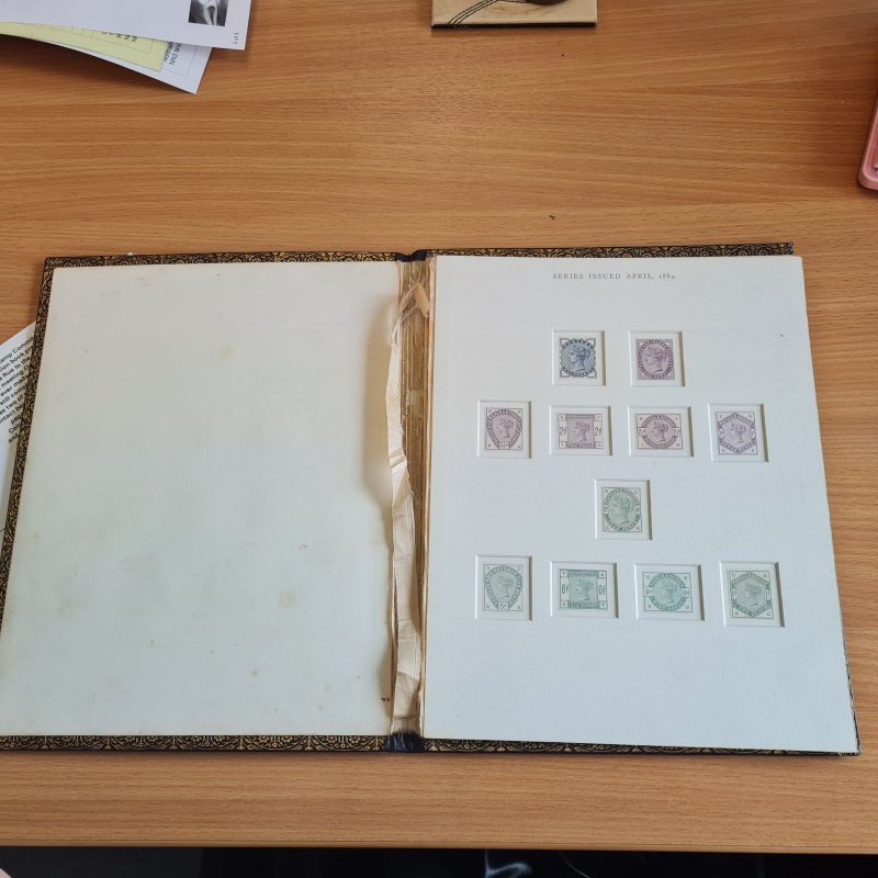 1884 Stamp Commitee Presentation Book De La Rue | Great Britain, Stamp ...