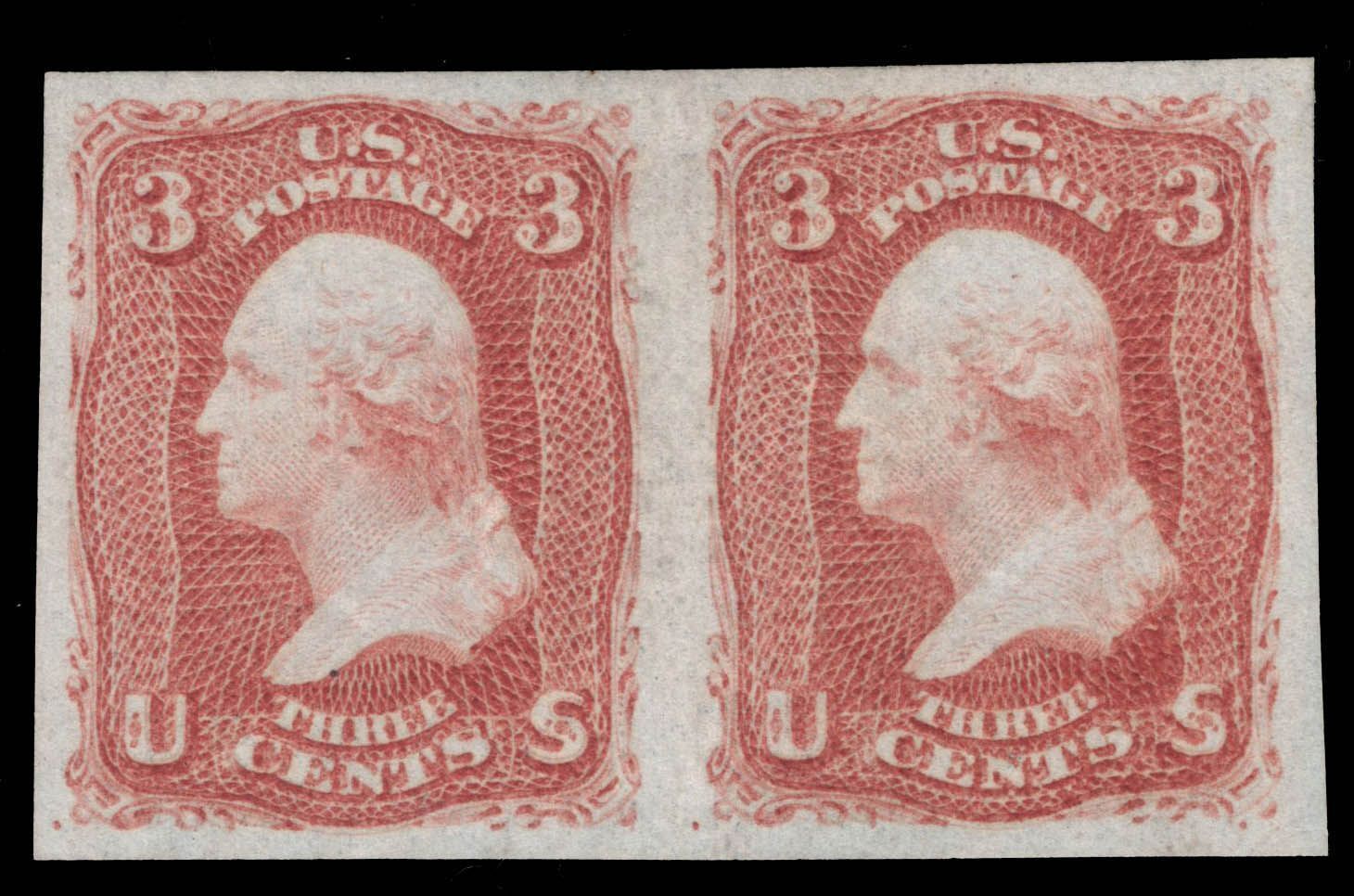 US Stamps # 65 Mint OG H Imperf Pair LOT #18905-14 | United States ...