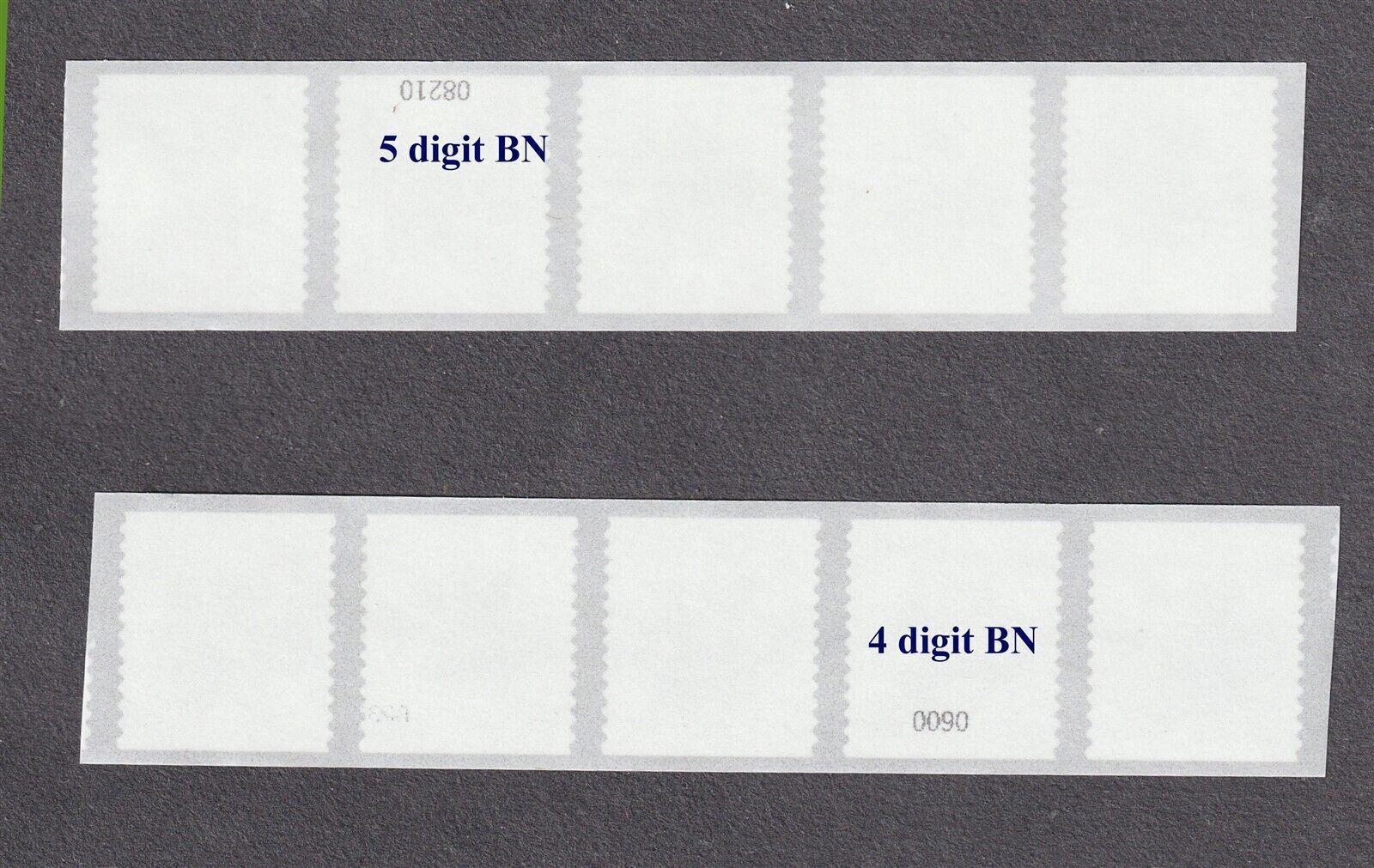 PNC5 4c Blueberries B1111US 5653 With 4 Digit and 5 Digit BN Lot (2)MNH ...