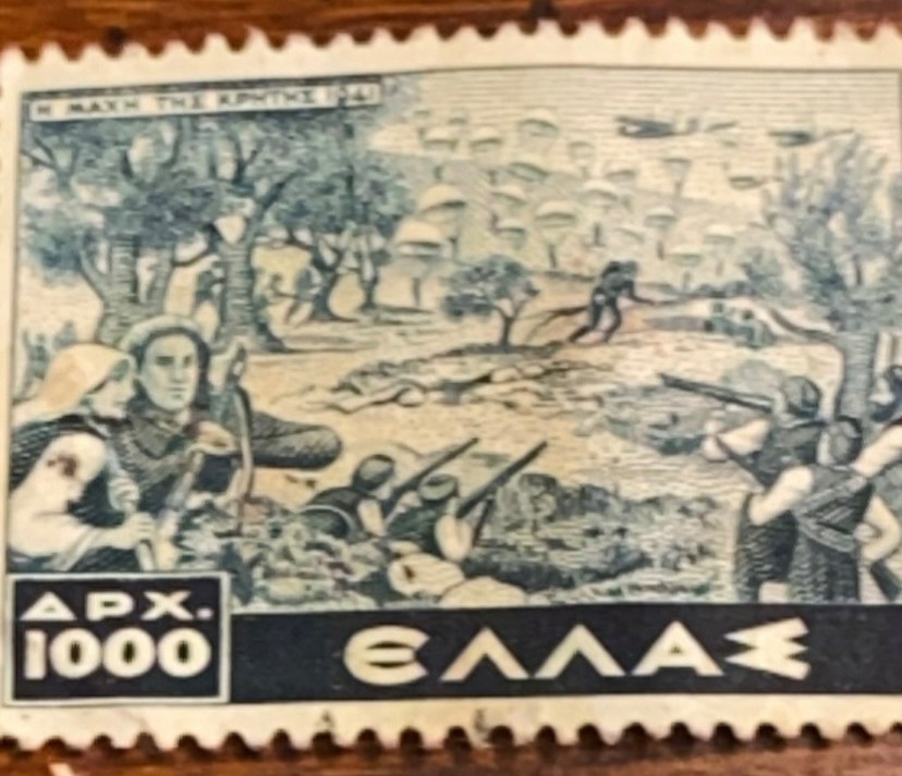 Greek Stamp - 1000 Drachmas - Historical WWII | Europe - Greece, Stamp ...