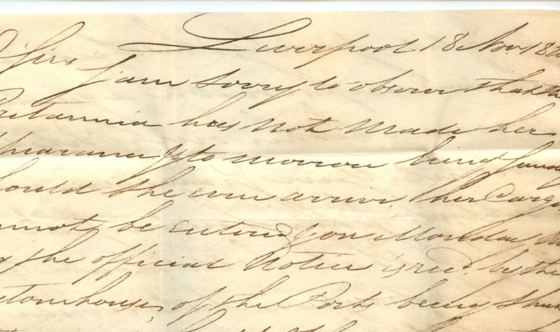 ?1820 Stampless Folded Letter to Montreal, Canada | Canada, General ...