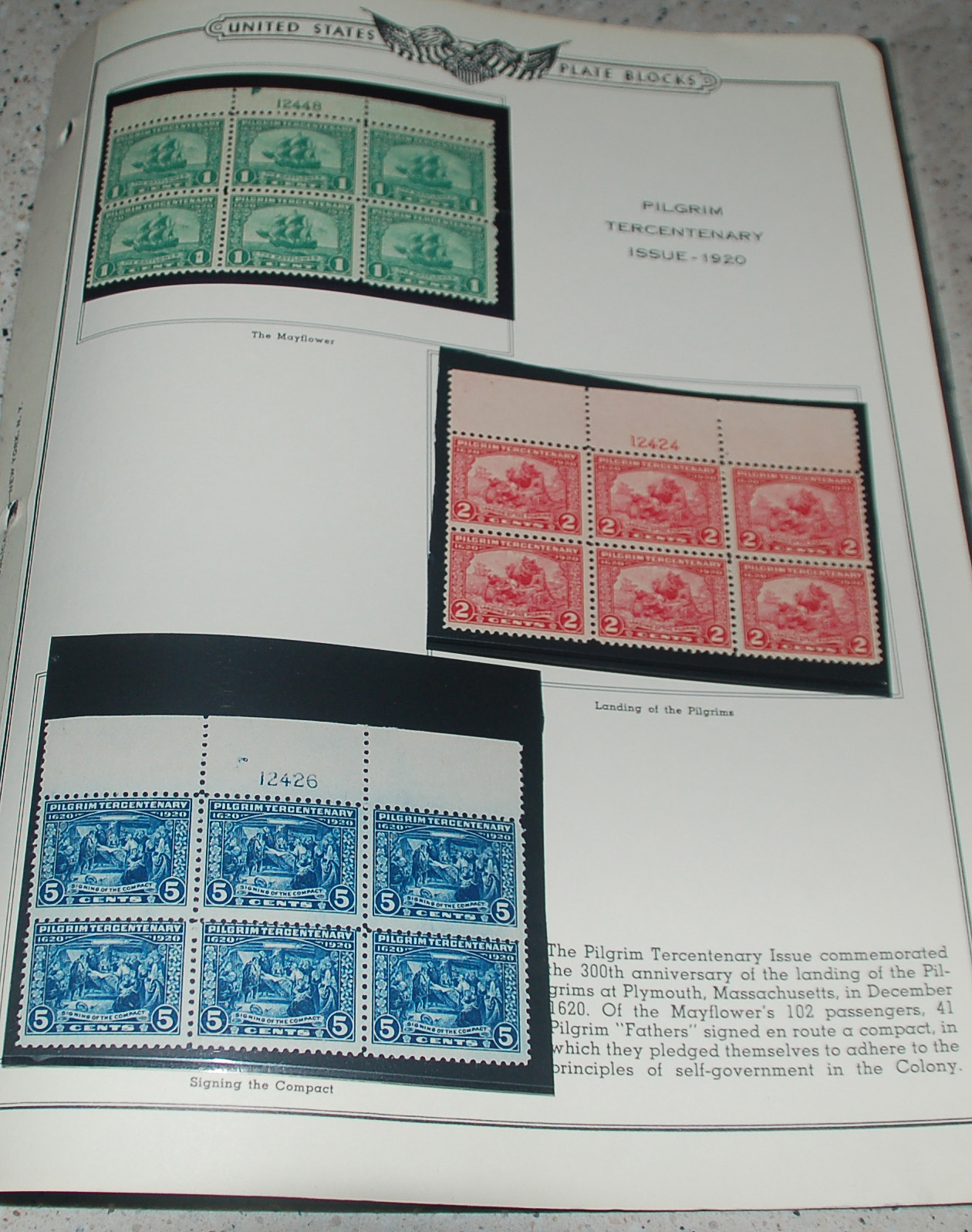 complete commerative plate block collection #537-997 / HipStamp