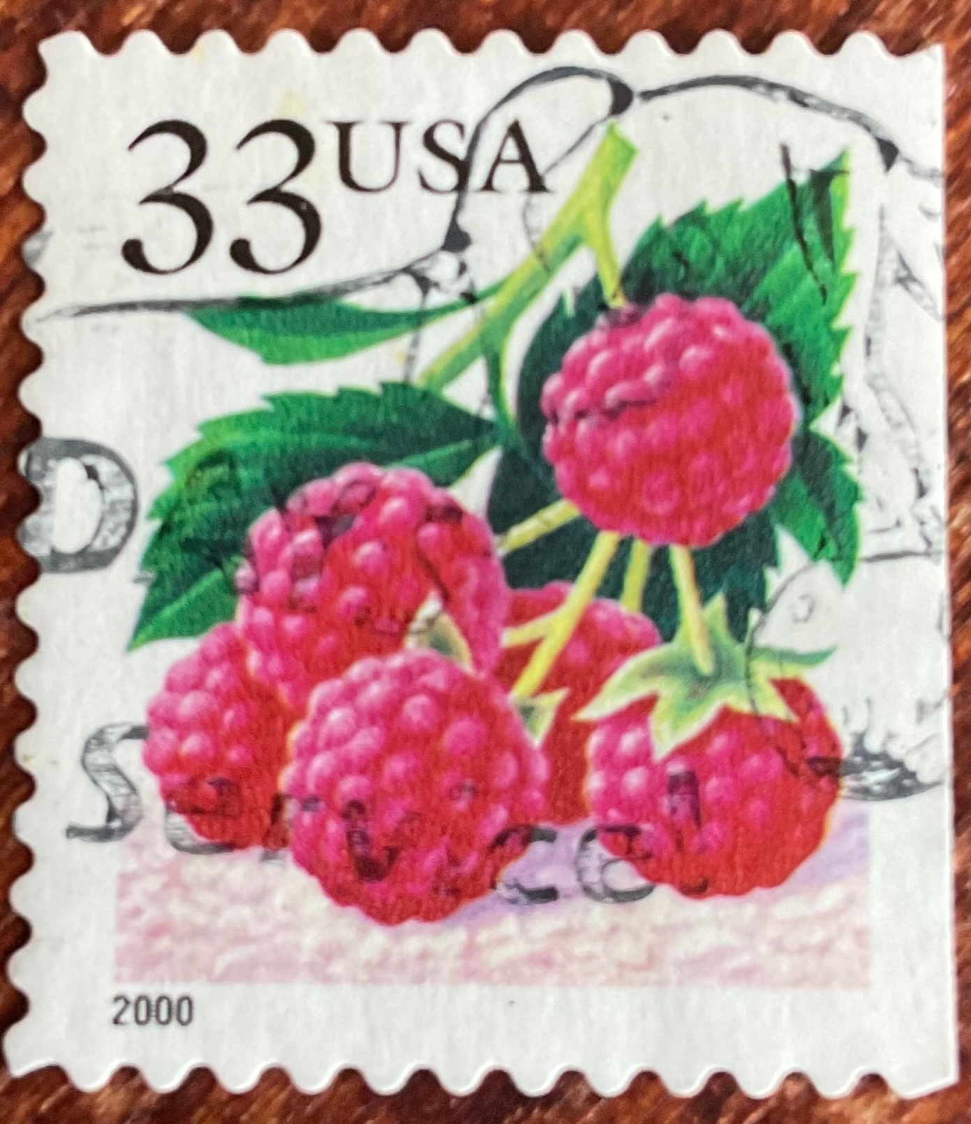 US #3295a Used Booklet Single Raspberries SCV $.25 L42 | United States ...