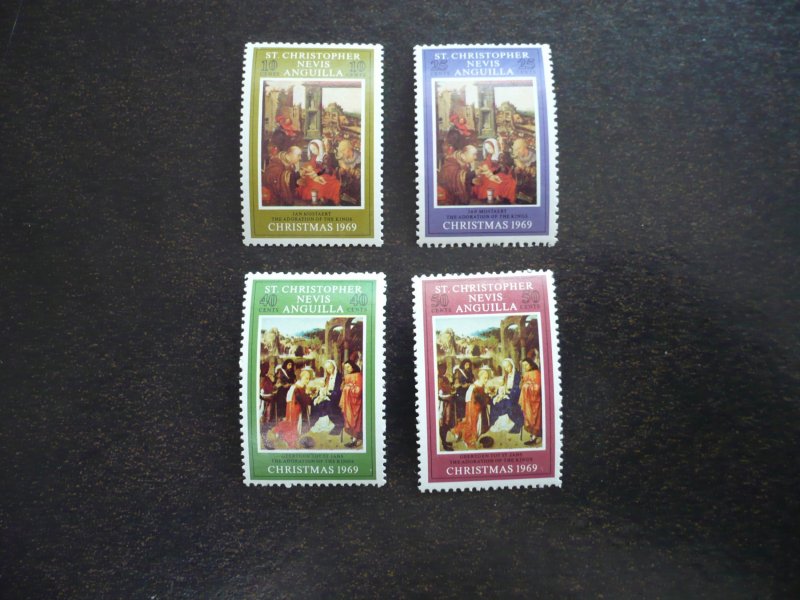 Stamps - St. Kitts Nevis - Scott# 202-205 - Mint Hinged Set of 4 Stamps ...