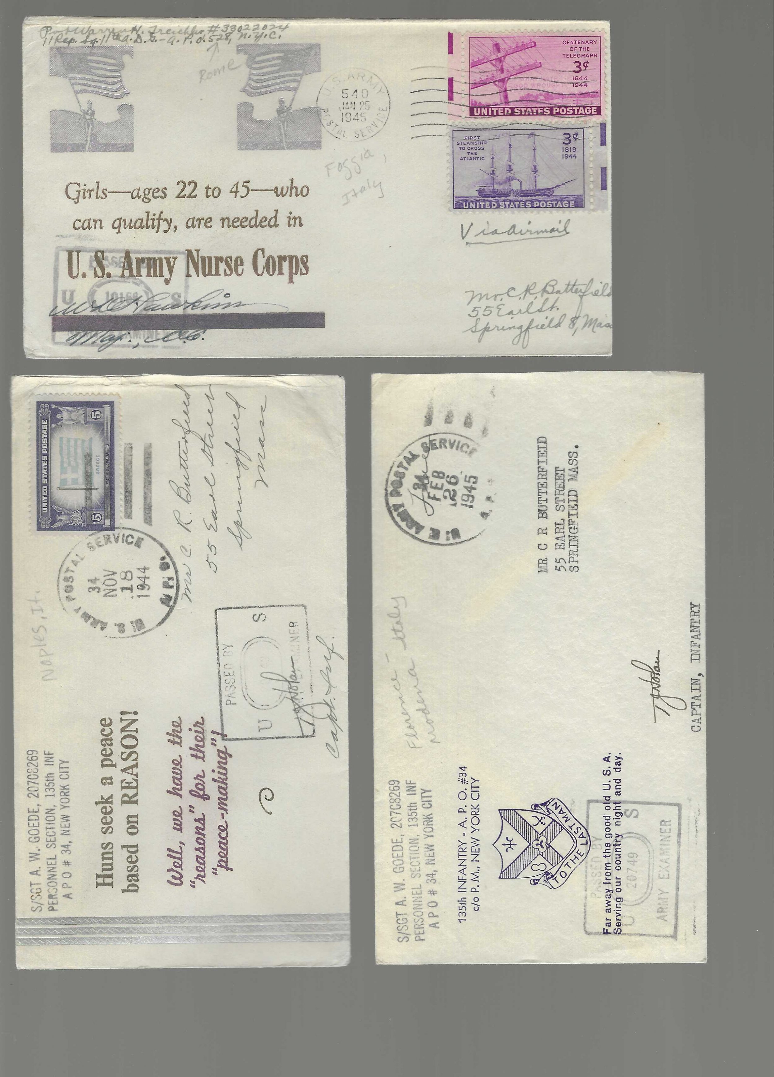 WW2 5 Censored Patriotic Covers | United States, Stamp / HipStamp