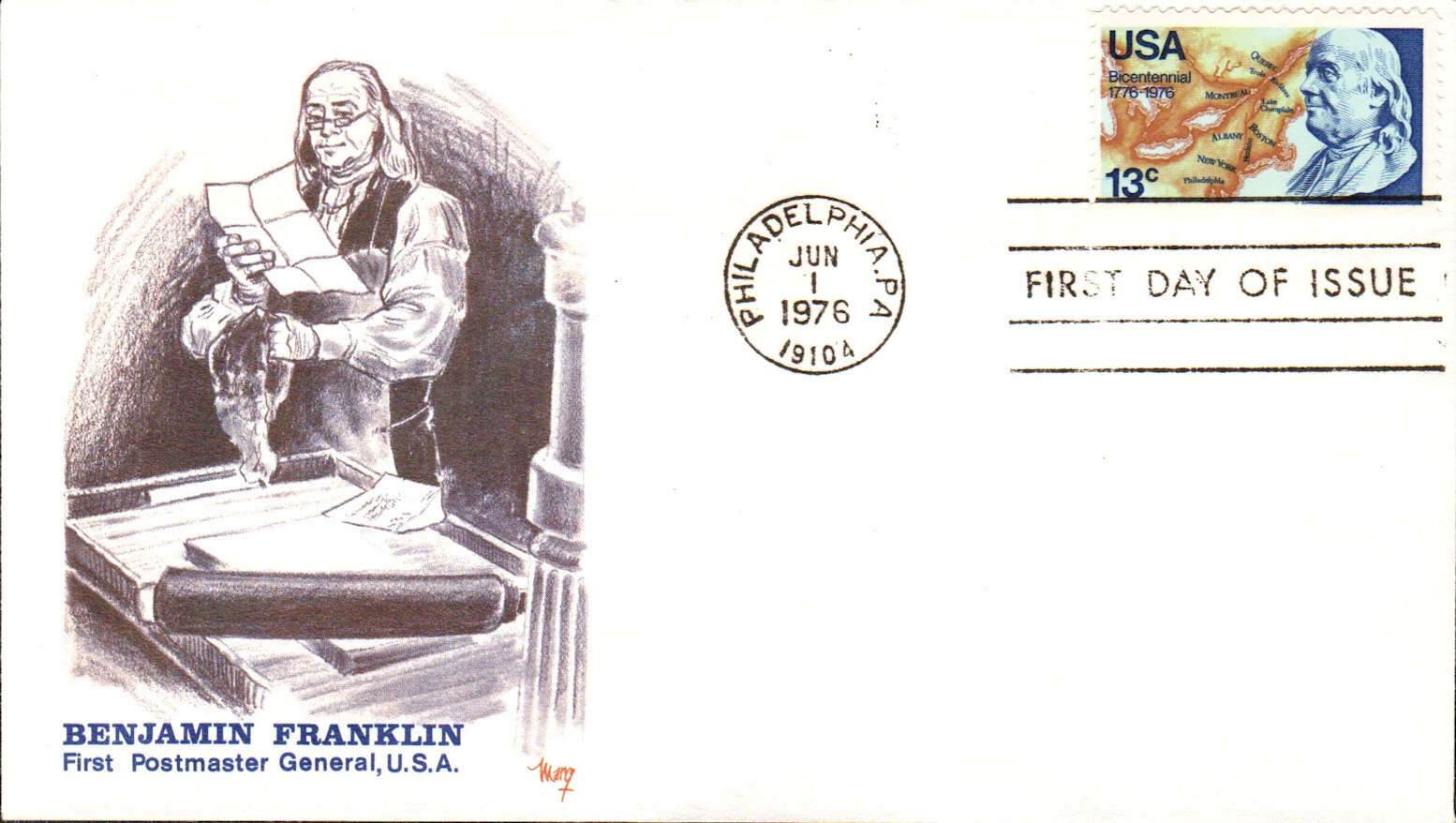 #1690 Benjamin Franklin Marg FDC | United States, General Issue Stamp ...