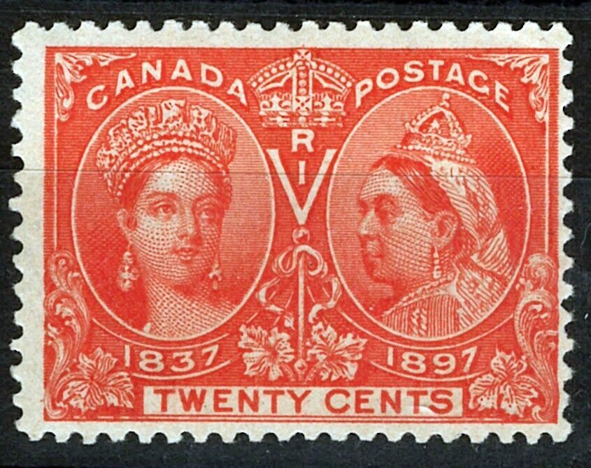 Canada 59 MNH FVF 20c vermillion Queen Victoria Jubilee Zayix Stamps ...