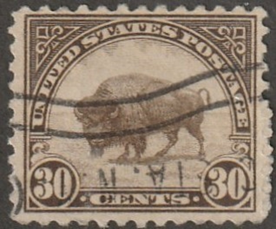 USA stamp,, Scott# 569, used, 30 cents, Perf 11, American Buffalo, # ...
