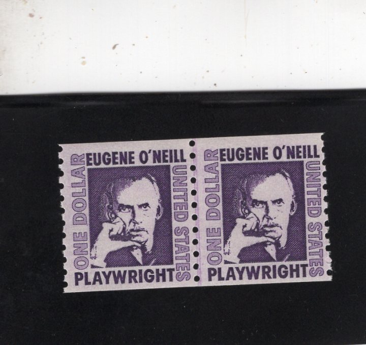 1305c Eugene O'Neil, MNH coil line pair shiny gum | United States ...
